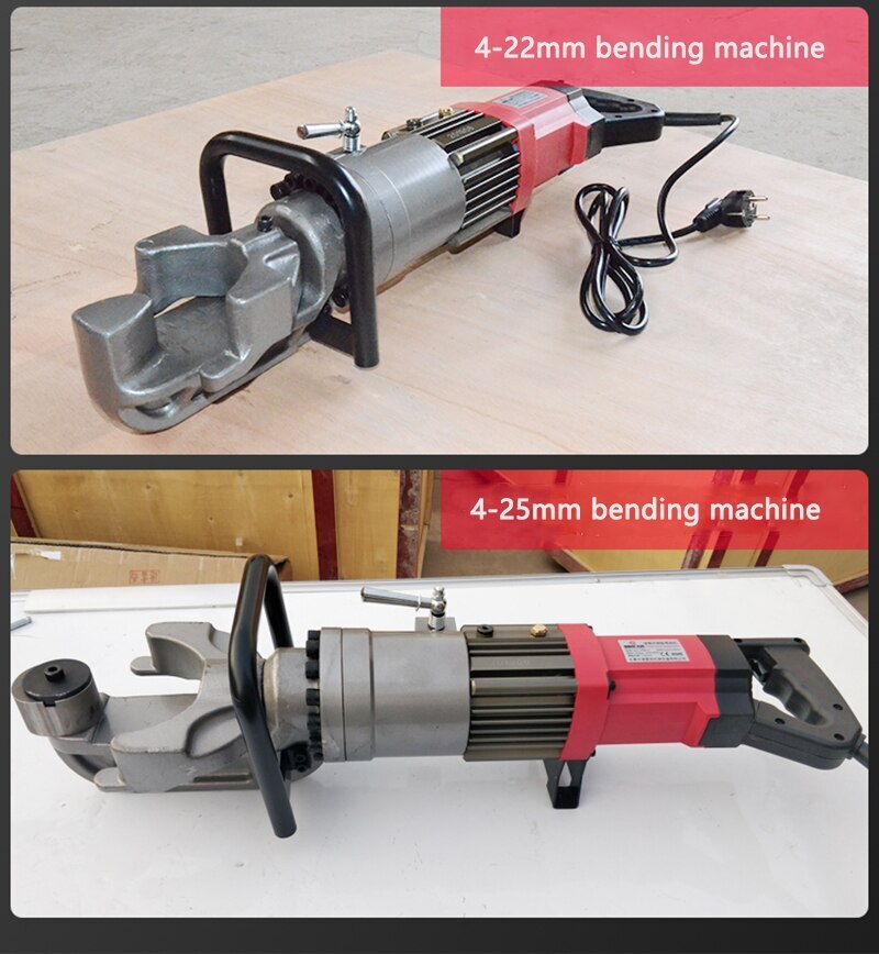 Portable Steel Bar Bending Machine 4-22/25mm Electric Hydraulic Steel ...