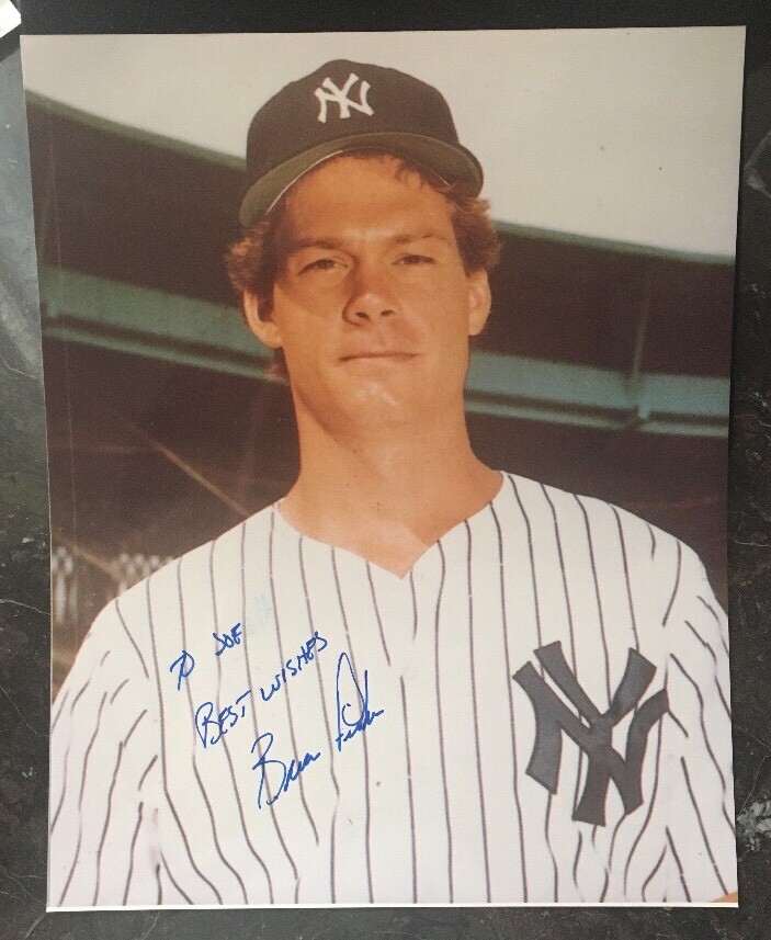 BRIAN FISHER YANKEES AUTOGRAPHED SIGNED AUTO BASEBALL PHOTO 8x10 | eBay