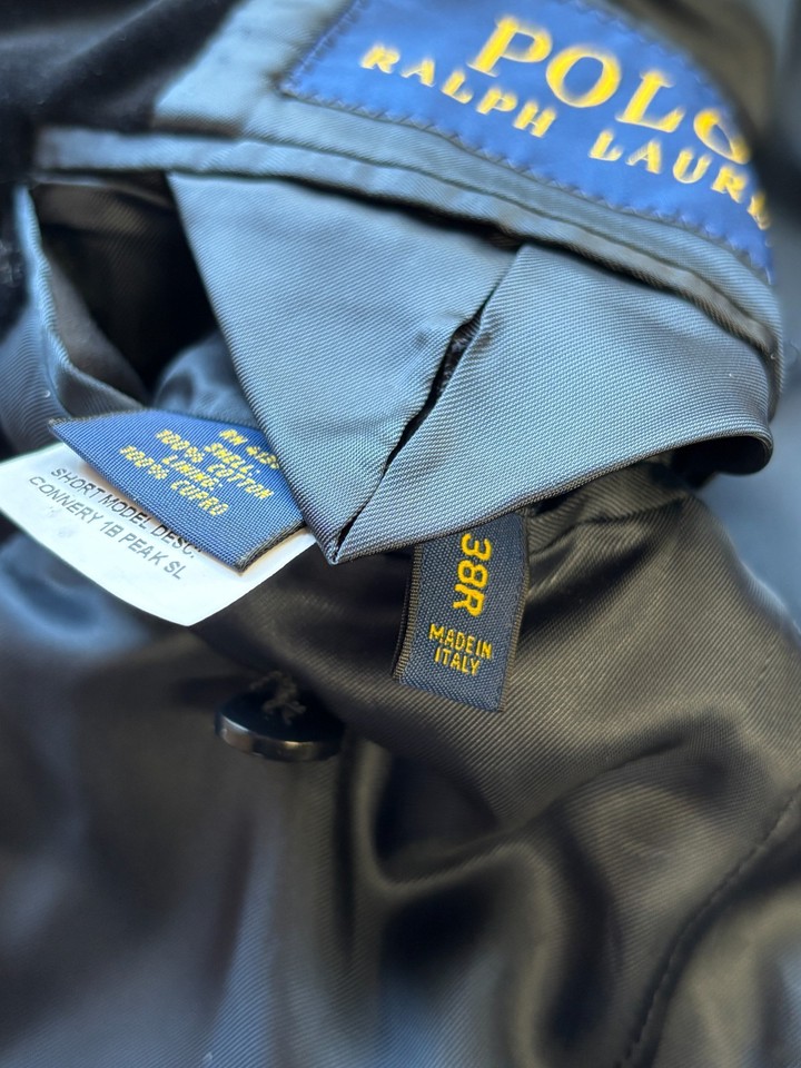 Polo Ralph Lauren Velvet Dinner Jacket Blazer Size 38 Italy | eBay UK