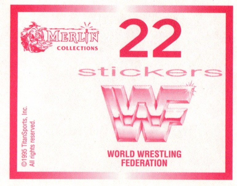 WWF WWE WCW Merlin 1995 Undertaker Wrestling Sticker 22 Excellent ...