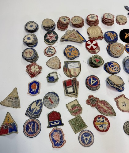 Lot Of 250 Plus WWII Army Shoulder Patches Air Force Armored Division ...