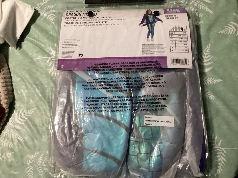 Mystical Dragon Costume child size medium 8-10 brand new | eBay