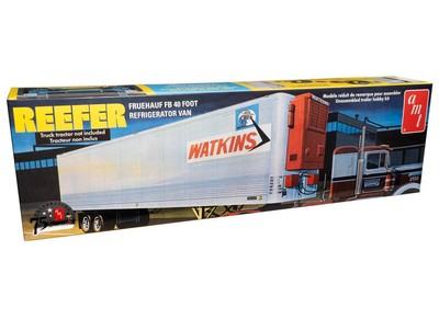 AMT 1/25 Fruehauf 40' Reefer Trailer Watkins Plastic Model Kit AMT1421 ...