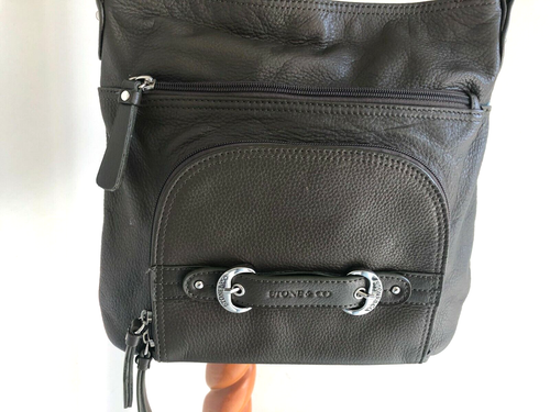 STONE & CO LEATHER SHOULDER BAG PURSE BROWN VERY GOOD | eBay