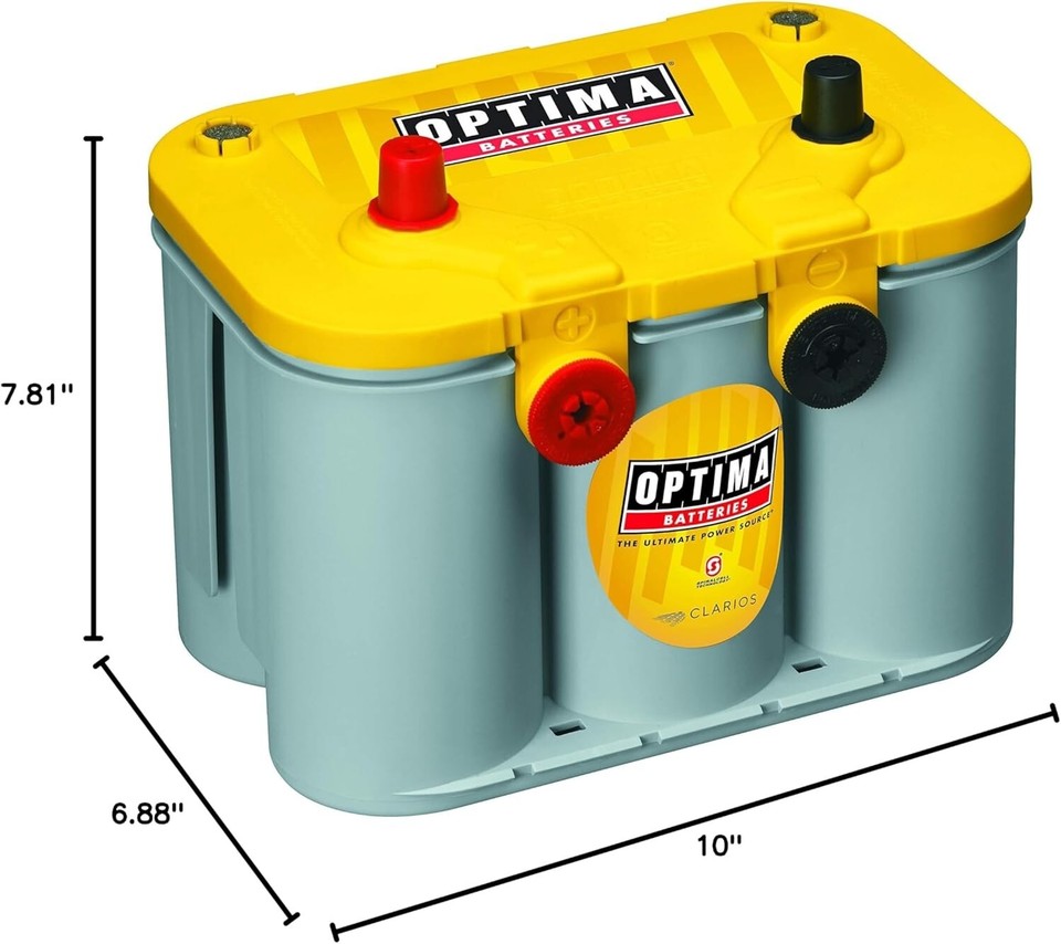 OPTIMA YellowTop D34/78 AGM Battery - 750 CCA, Dual Terminal ...