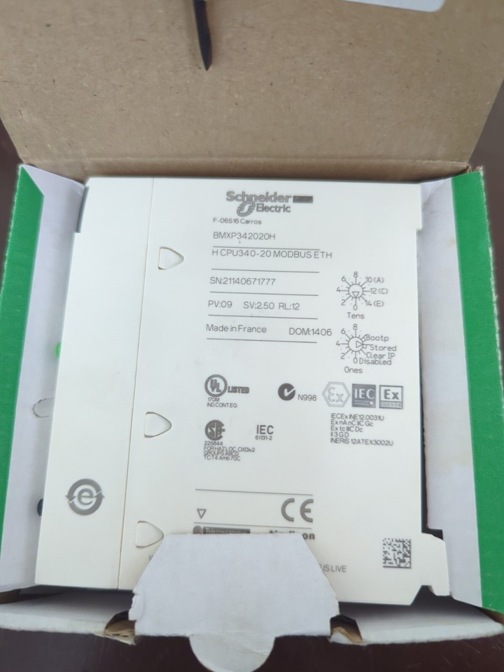 Schneider Electric BMXP342020H Modicon M340 Series Processor Module ...