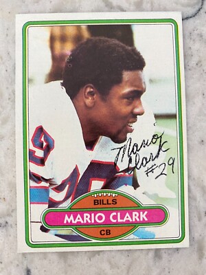Mario Clark signed BUFFALO BILLS card 1980 Topps | eBay