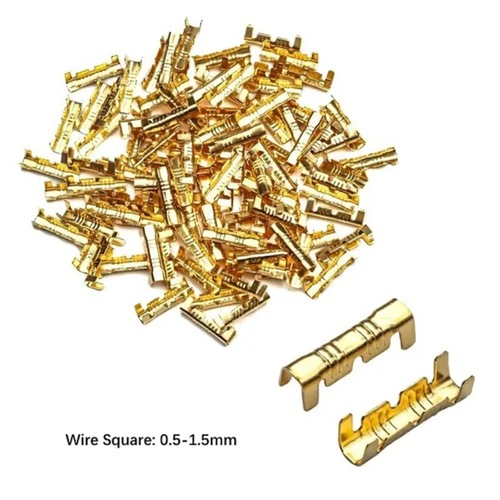 500/100x 0.5-1.5mm² Silver U shaped Electrical Copper Wire Connectors ...