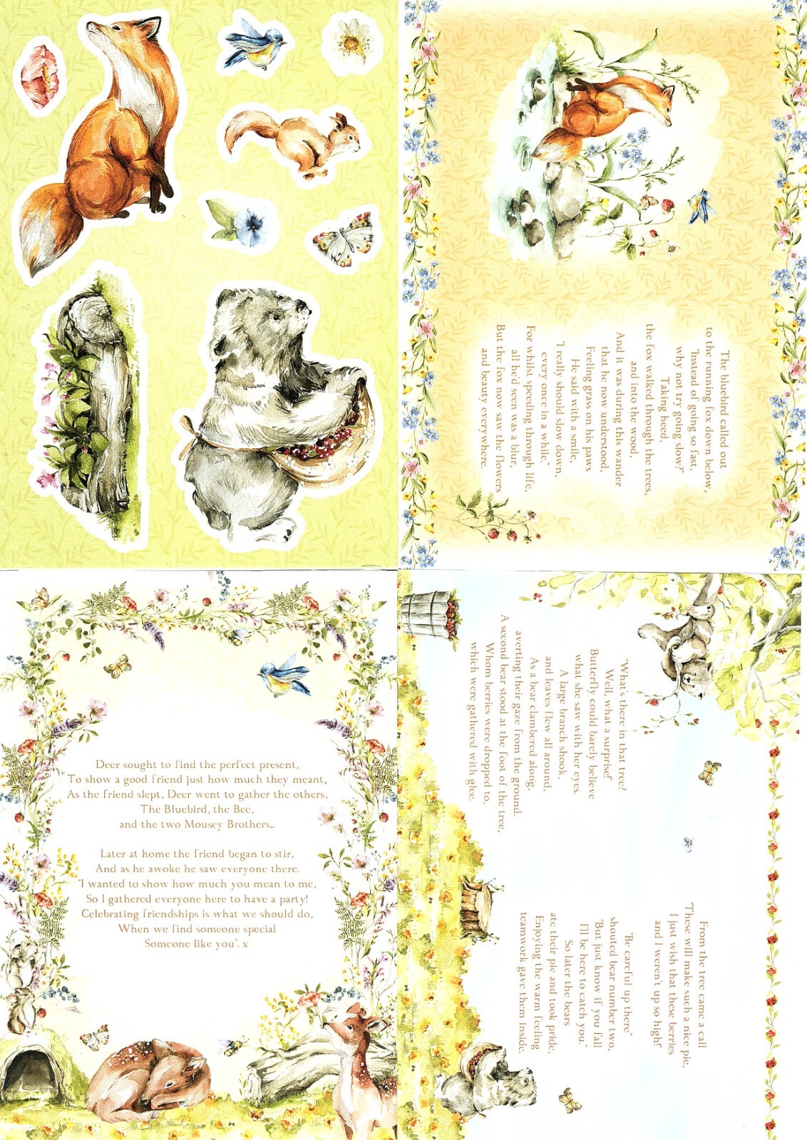 STORYBOOK WOODS Hunkydory Little Book Sample Pack 24 Matt sheets LBK296 ...