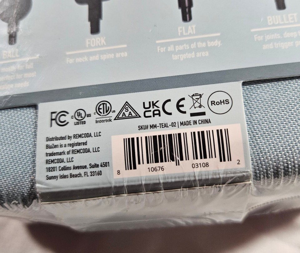 Bluzen Mini Percussion Massager Maximum Strength - Teal | eBay