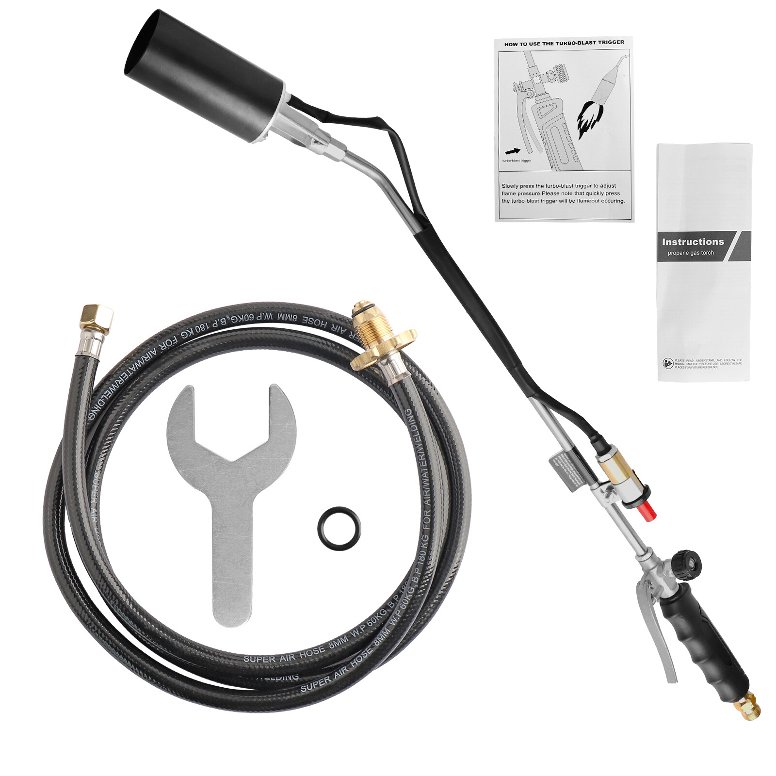 Portable Propane Torch Weed Burner Ice Snow Melter Outdoor Flame ...