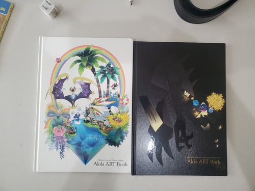 Pokemon Sun and Moon Alola Art book + Ultra Sun and Moon Alola Art book ...
