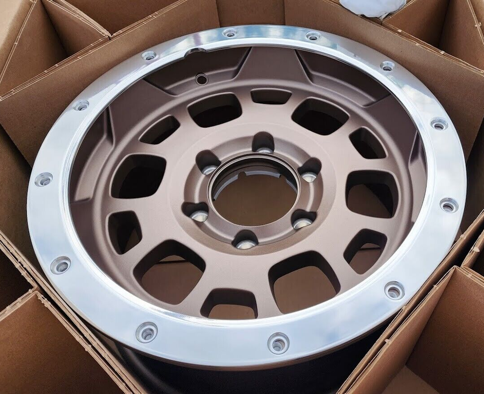SET of 5x 16" TOYOTA FJ TRAIL TEAM TACOMA BAJA TRD OEM WHEELS Bronze ...