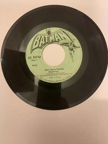 BATMAN Book & Recording RECORD ONLY ! PR 30, DC Comics | eBay