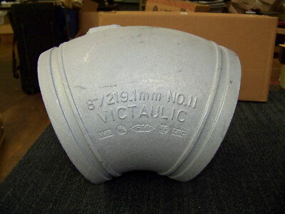 Victaulic Style 11 Grooved Ends Gray Metal 45 Deg. Elbow New | eBay