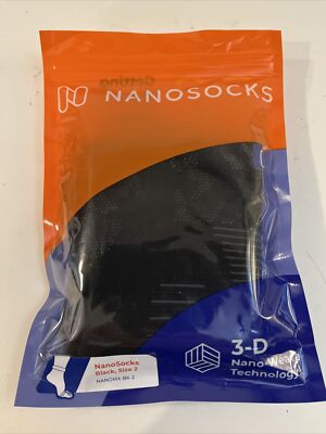 Nanosocks Compression 3D Nano-Weave Technology Nanomx-BK-2 Black Size 2 ...