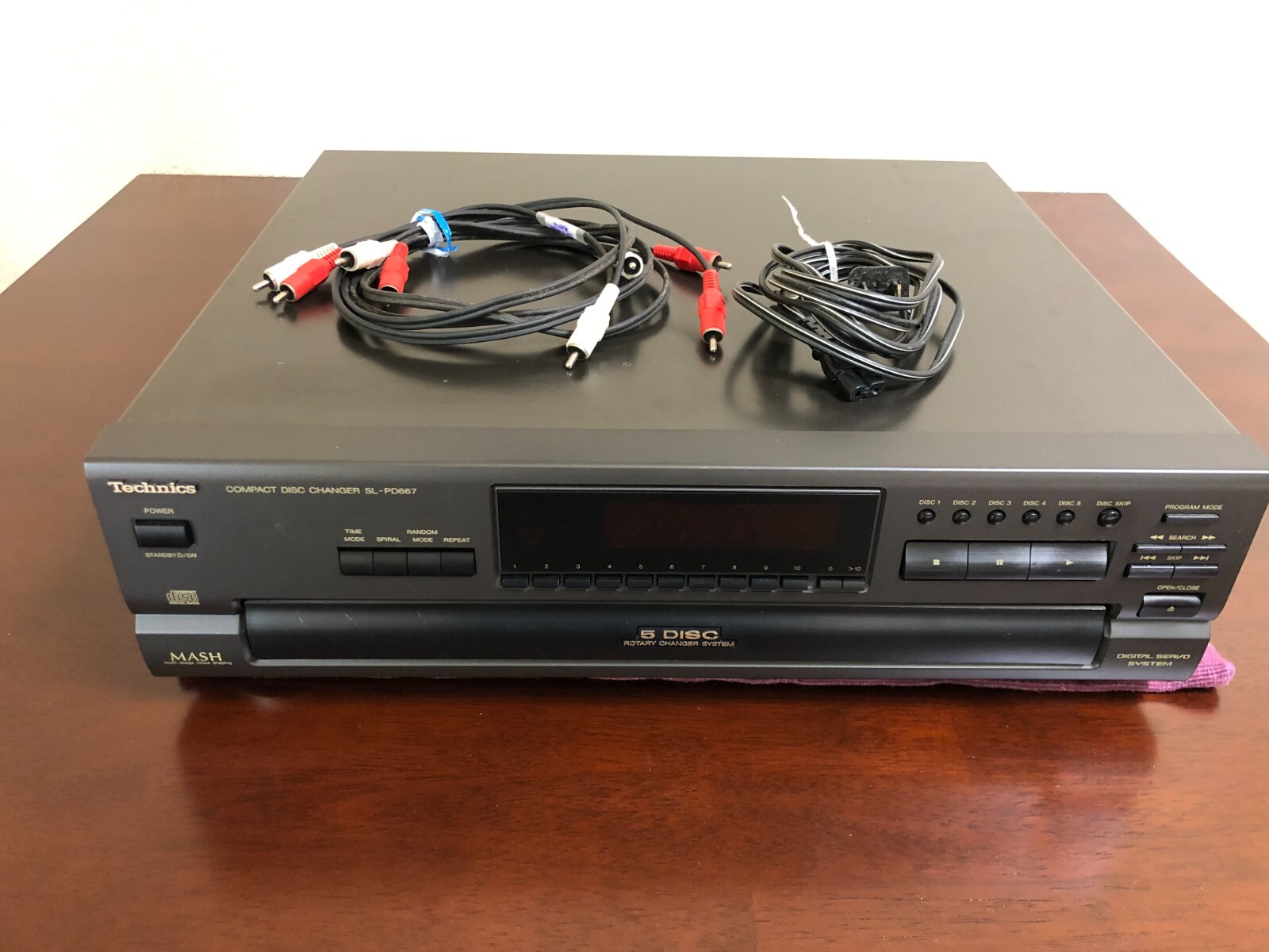 Compact Disk Music Player: Five Disc Carousel CD Player by Technics SL ...