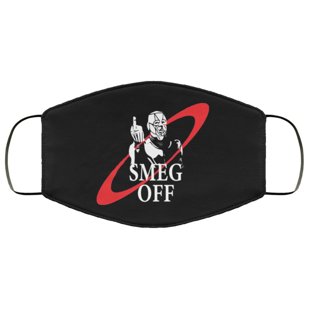 Red Dwarf Kryten Smeg Off FMA Face Mask Black | eBay