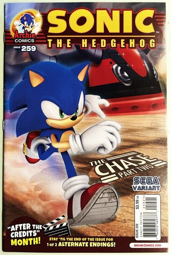 SONIC The HEDGEHOG Comic Book #259 Variant June 2014 THE CHASE 1ST Ed ...