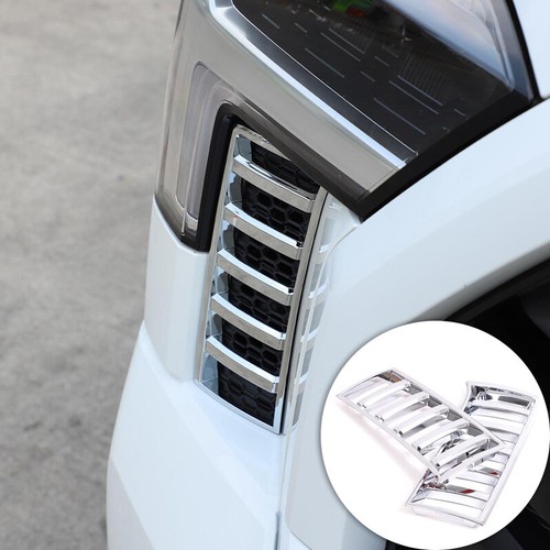 Chrome Front Headlights Grille Vent Trim Cover Frame For Toyota Tundra ...
