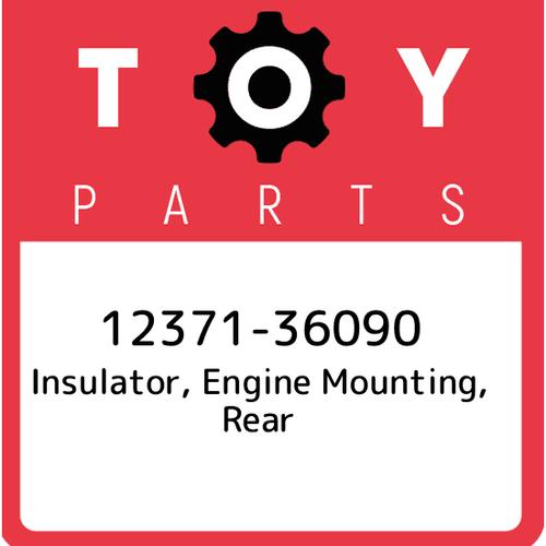 12371-36090 Toyota Insulator, engine mounting, rear 1237136090, New ...