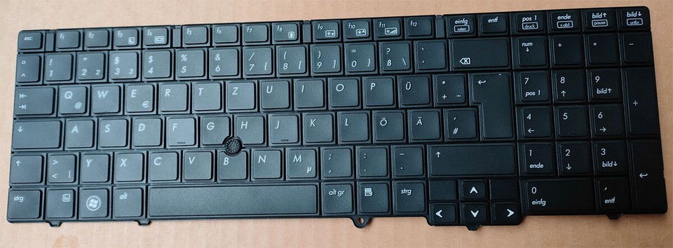 original Tastatur HP EliteBook 8540 8540w 8540p Keyboard deutsch QWERTZ ...