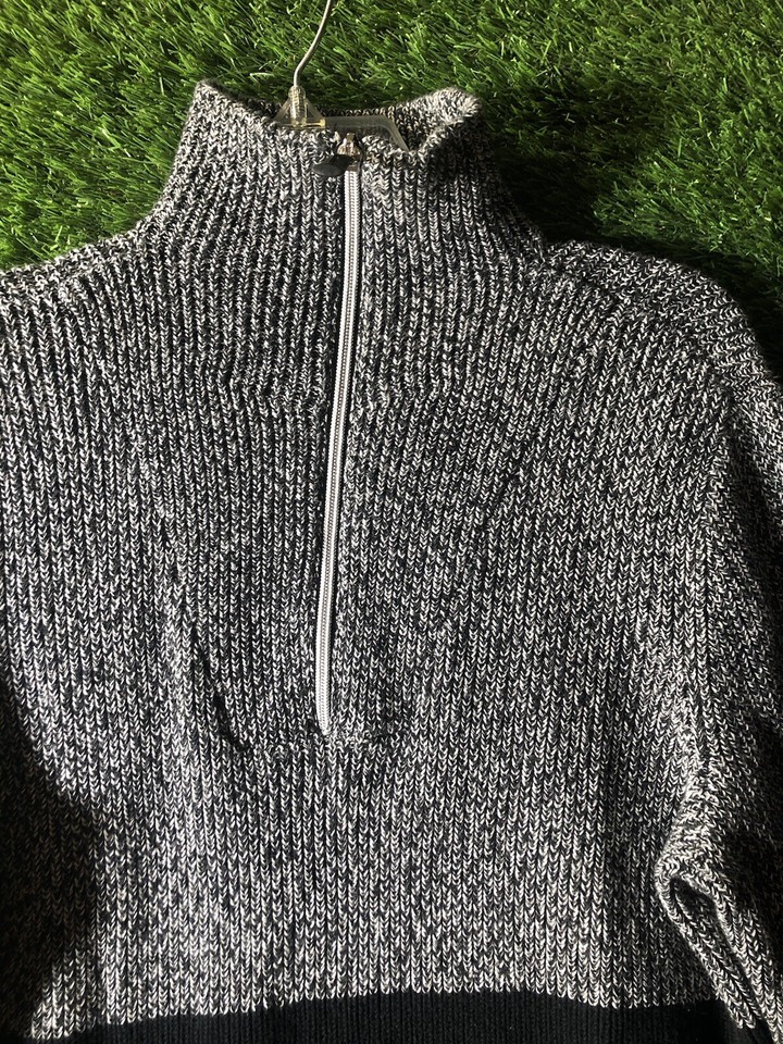 Lauren Ralph Lauren Women’s Sweater Size L Gray Black Stripe Activewear ...