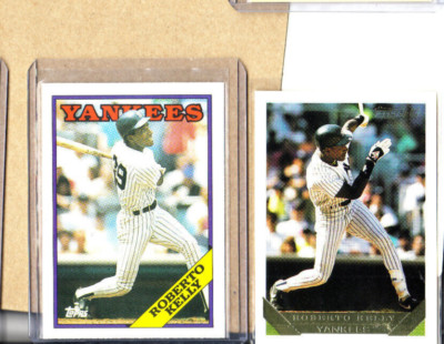 Roberto Kelly-2 Card Lot-1988 Topps Traded Rookie+1993 Topps Gold ...