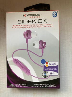 Xtreme Sound Sidekick Bluetooth Earbuds With Virtual Assistant (Lilac ...