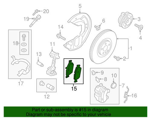 New Genuine Volvo Front Brake Pads W/ Hardware Fits S60 S90 XC60 XC90 ...