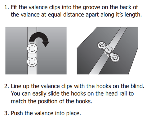 3x Pelmet/Valance Clip for 35mm/50mm Hillarys-type Wood Venetian Blinds ...