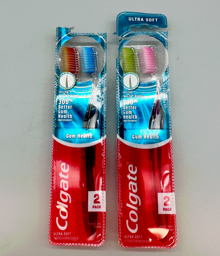 Colgate Gum Health Toothbrush Ultra Soft Damaged Box! TWIN Pack x 2PK ...