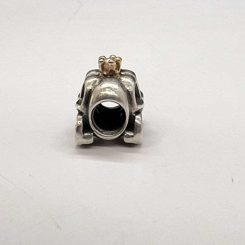 Pandora Sterling Silver & 14k Gold Royal Carriage Pearl Charm 790598p ...