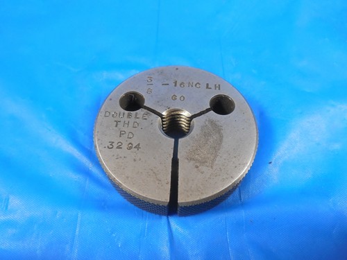 3/8 16 NC DOUBLE LEAD LEFT HAND THREAD RING GAGE .375 GO ONLY P.D ...