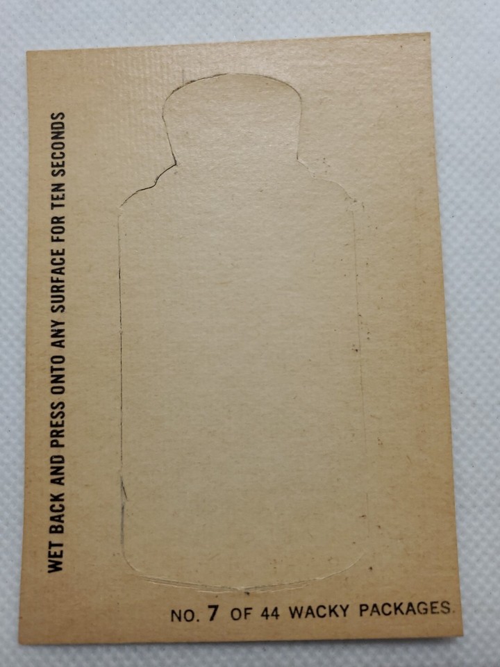 1967 Topps Wacky Packs #7 SPRAY NIT Die-Cut | eBay