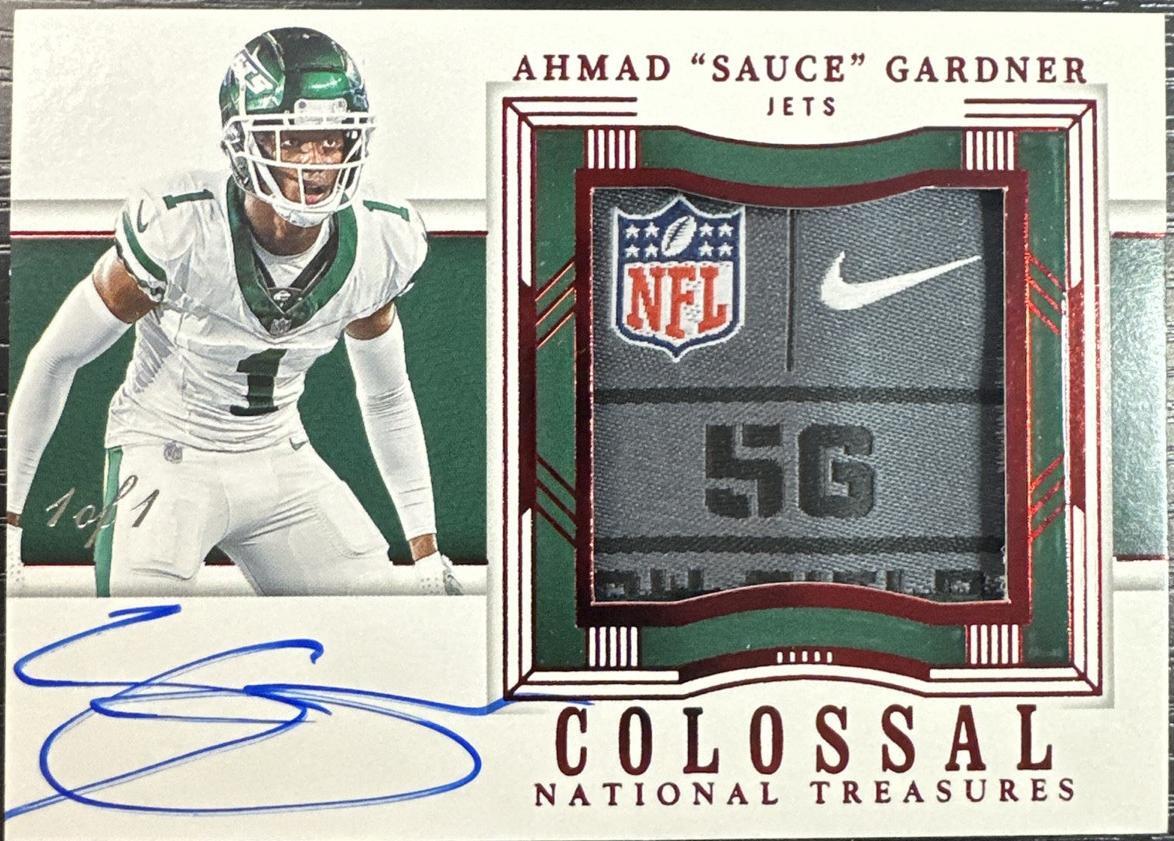 2023 Panini National Treasures - Colossal Signatures Ahmad Gardner #COL ...