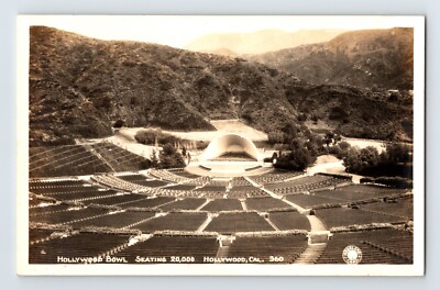 Postcard RPPC California Hollywood Bowl Theater 1940s Unposted EKC ...