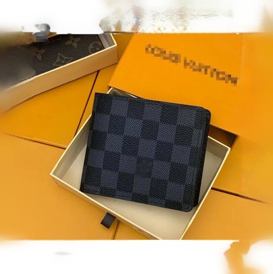 Louis Vuitton Men’s Graphite Bifold Checkered Wallet NEW With Box | eBay