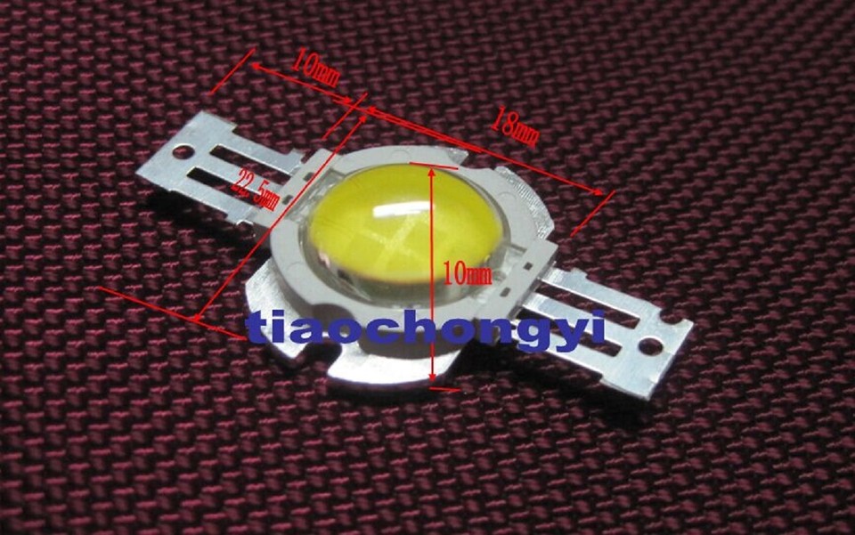 10w High Power Round Warm White / Cool white Led with convex lens | eBay