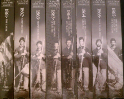 Set of 8 VHS Videotapes The Civil War PBS Box Set (Used) | eBay