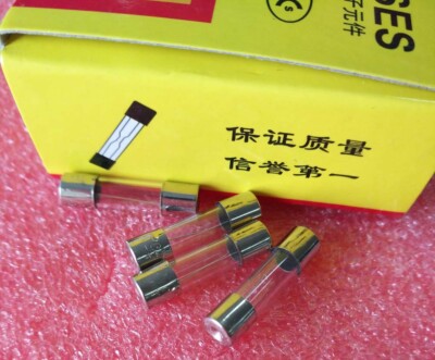 100PCS 20A 20 Amp 250V Glass Tube Fuse Fast Blow 5 X 20mm 5*20 5X20MM ...