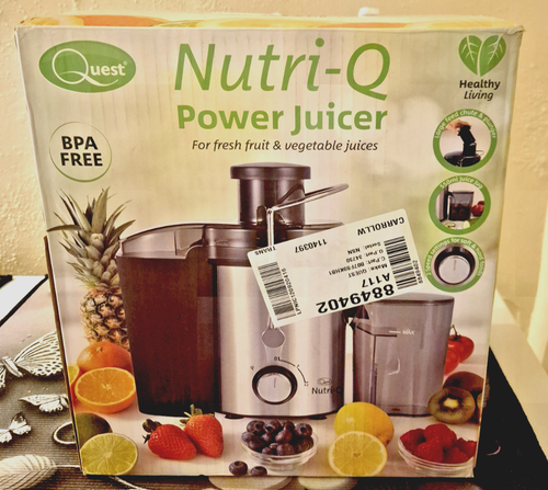 Quest Nutri-Q Power Juicer - For Fresh Fruit & Veg - 550ML Juice Jug ...