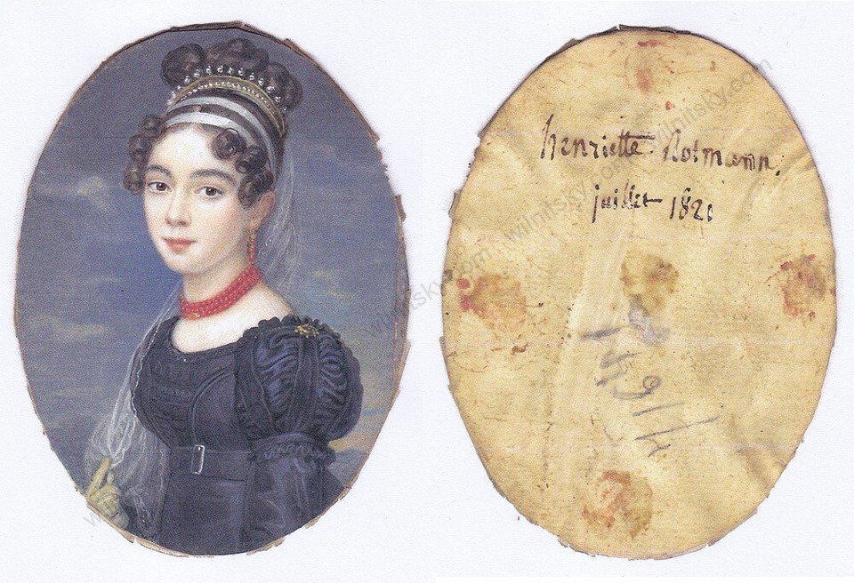 Attrib. to Joseph Krafft (1787-1828) "Henriette Rottmann" miniature ...