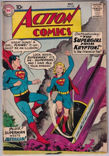 Action Comics 252 (1959): First Appearance of Supergirl and Metallo ...