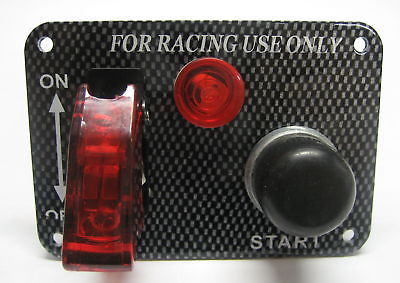RACING SWITCH PANEL 12V ENGINE START PUSH BUTTON IGNITION DRAG HOTROD ...