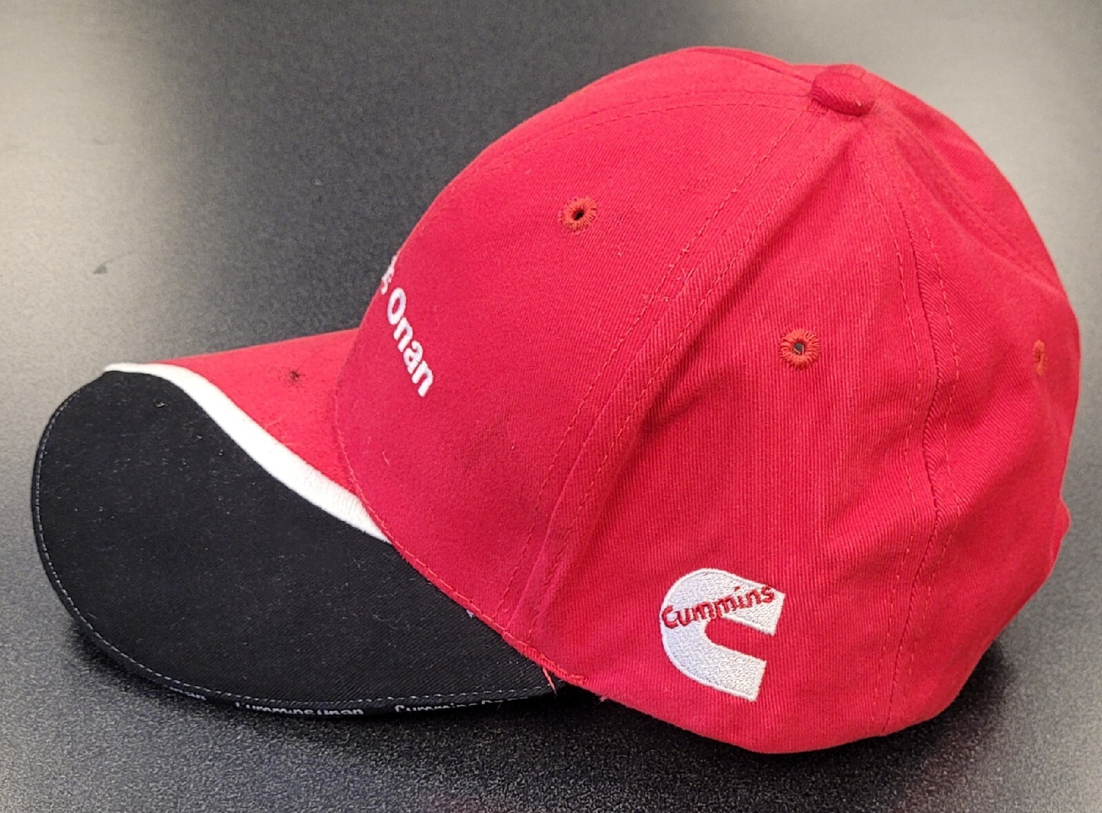 Cummins Onan Red/Black Cap adjustable strap back - Gem