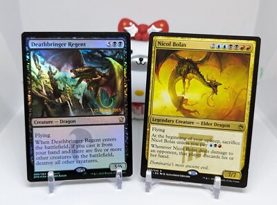 Nicol Bolas + Foil Deathbringer Regent 🐉 NM 🐉 Magic The Gathering 🐉 MTG ...