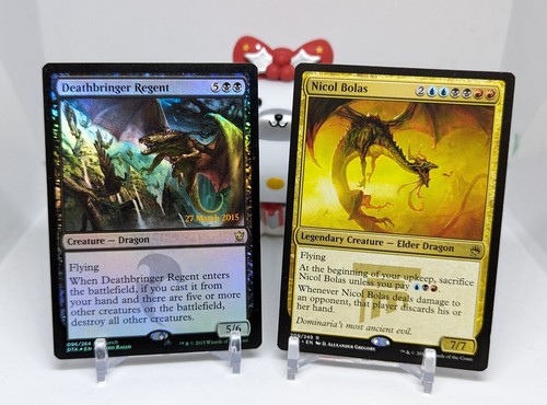 Nicol Bolas + Foil Deathbringer Regent 🐉 NM 🐉 Magic The Gathering 🐉 MTG ...