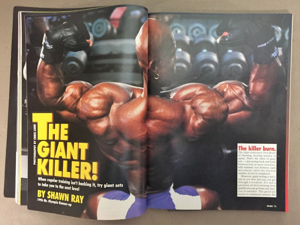 Flex Bodybuilding Magazine MARCH 1998 SHAWN RAY | eBay