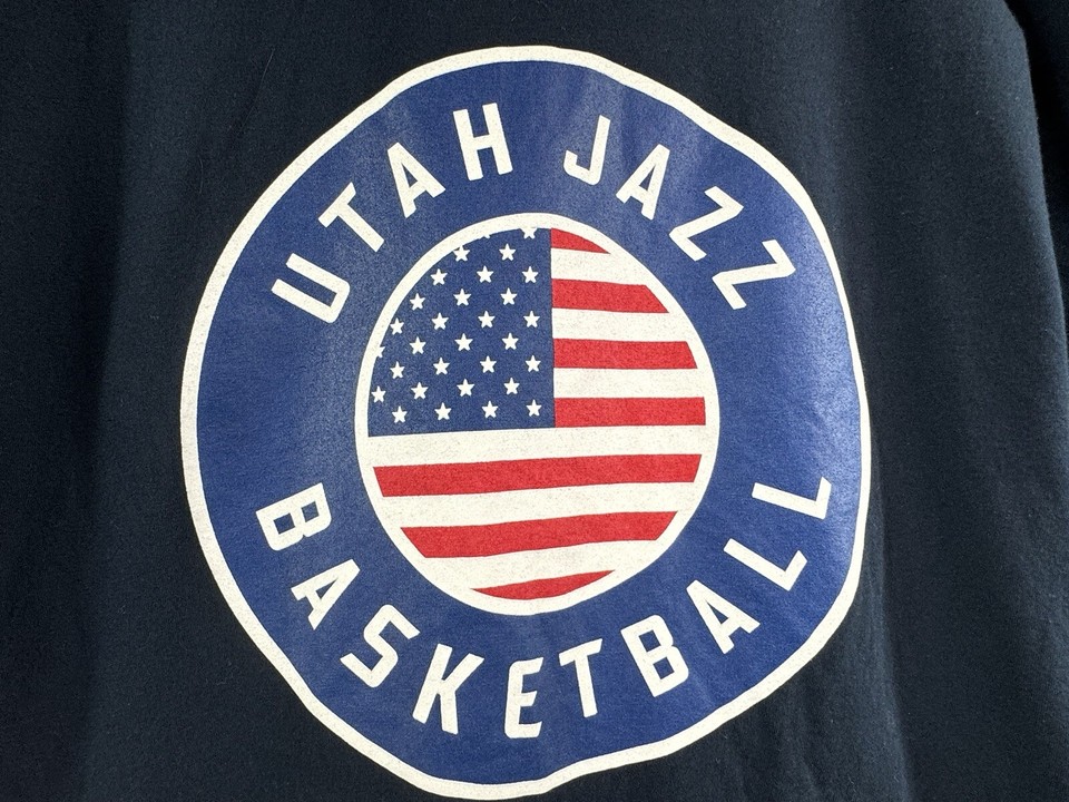 Utah Jazz T Shirt Men’s XXL 2XL Blue Team Store NBA Basketball | eBay